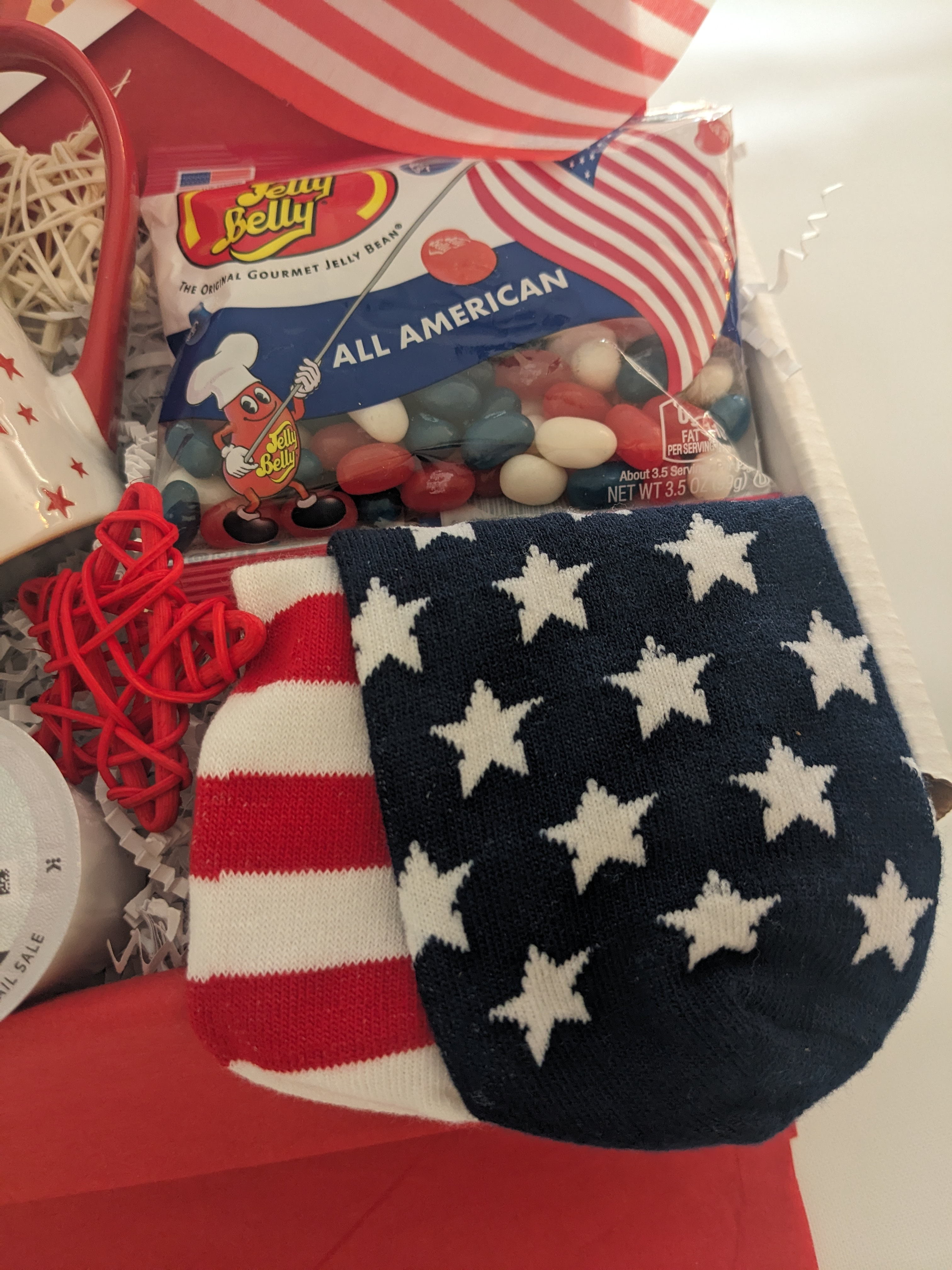 Red White Blue Gift Box